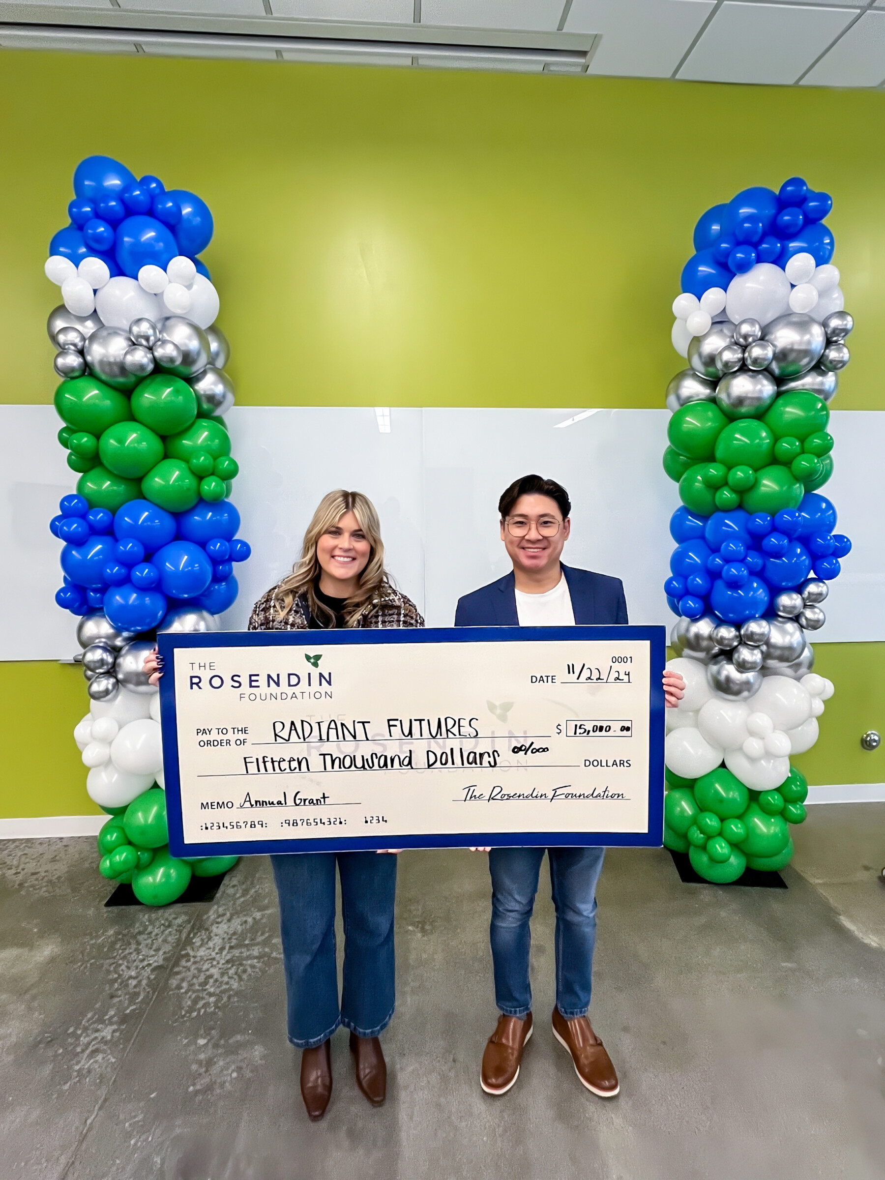 Nonprofit Radiant Futures Receives $15,000 Grant From The Rosendin ...